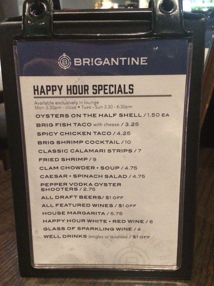 Menu at Brigantine Seafood & Oyster Bar, La Mesa, Fuerte Dr