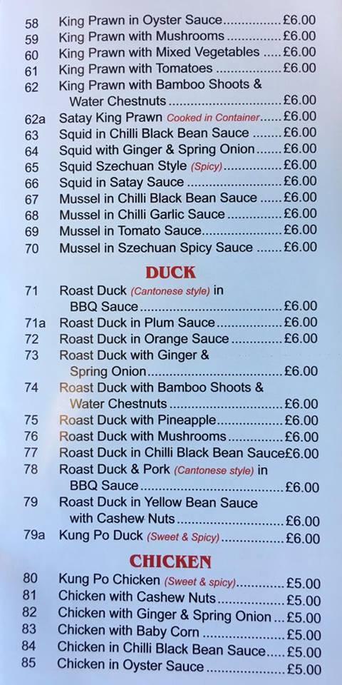 Menu at Happy House Chinese Takeaway fast food, Redhill