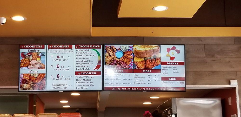 Menu at Top Tenders & Wings - Torrance restaurant, Torrance