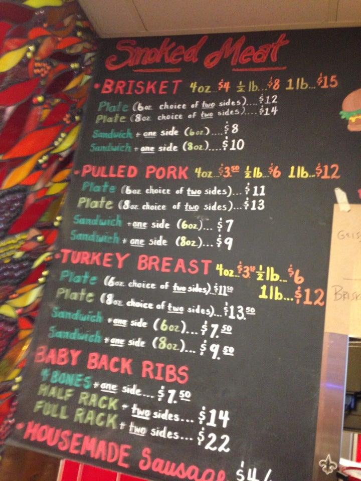 Menu at Sugarfire Smoke House BBQ, Olivette, Olive Blvd #114