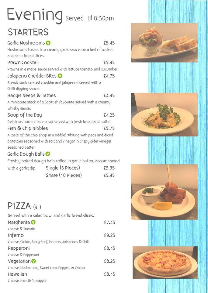 Menu at Surfside Takeaway pub & bar, England