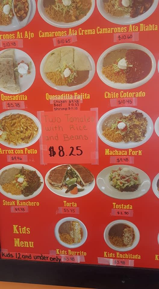 Menu at Taqueria El Rancho 3 restaurant, Rigby