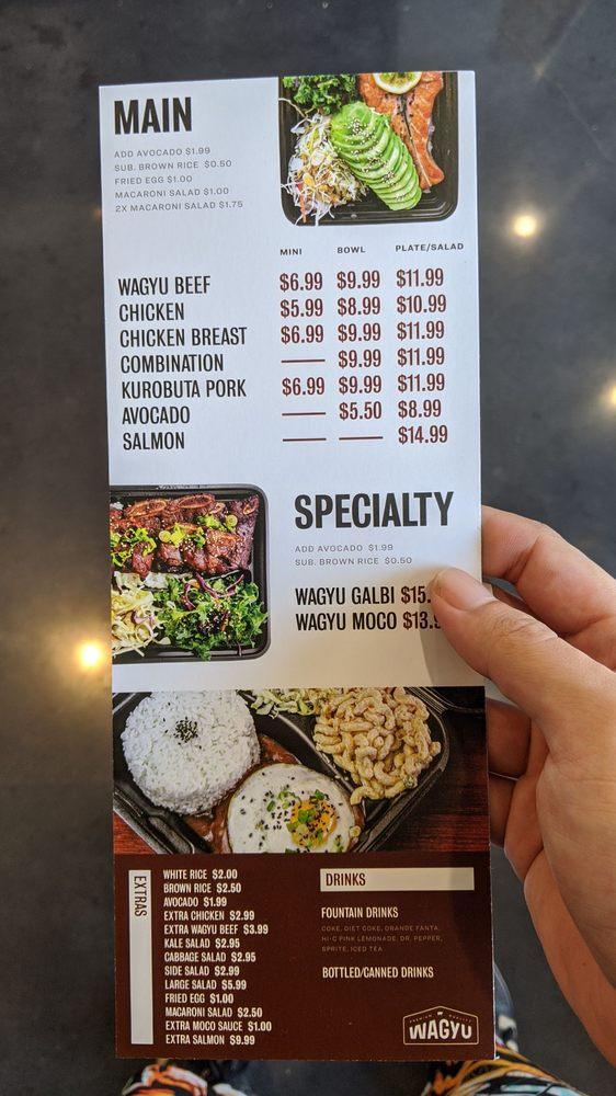 Menu at Wagyu Meat & Grill restaurant, Irvine