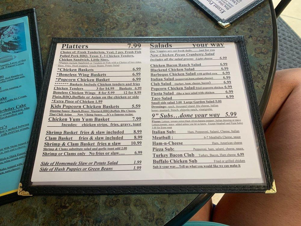 Menu at Main Eatery restaurant, McArthur, 511 W Main St