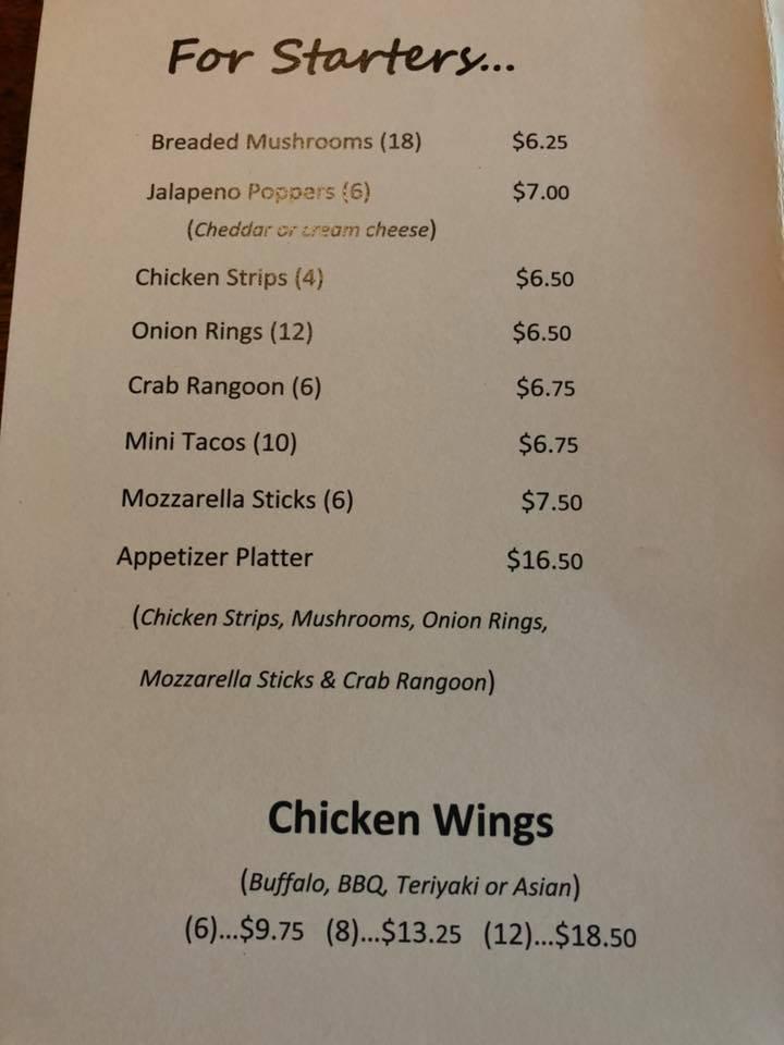 Menu at OCBG - Osage City Bar & Grill, Jefferson City