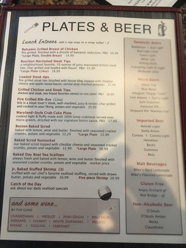 Menu at The Meadow Brook Restaurant & Functions, Hanson