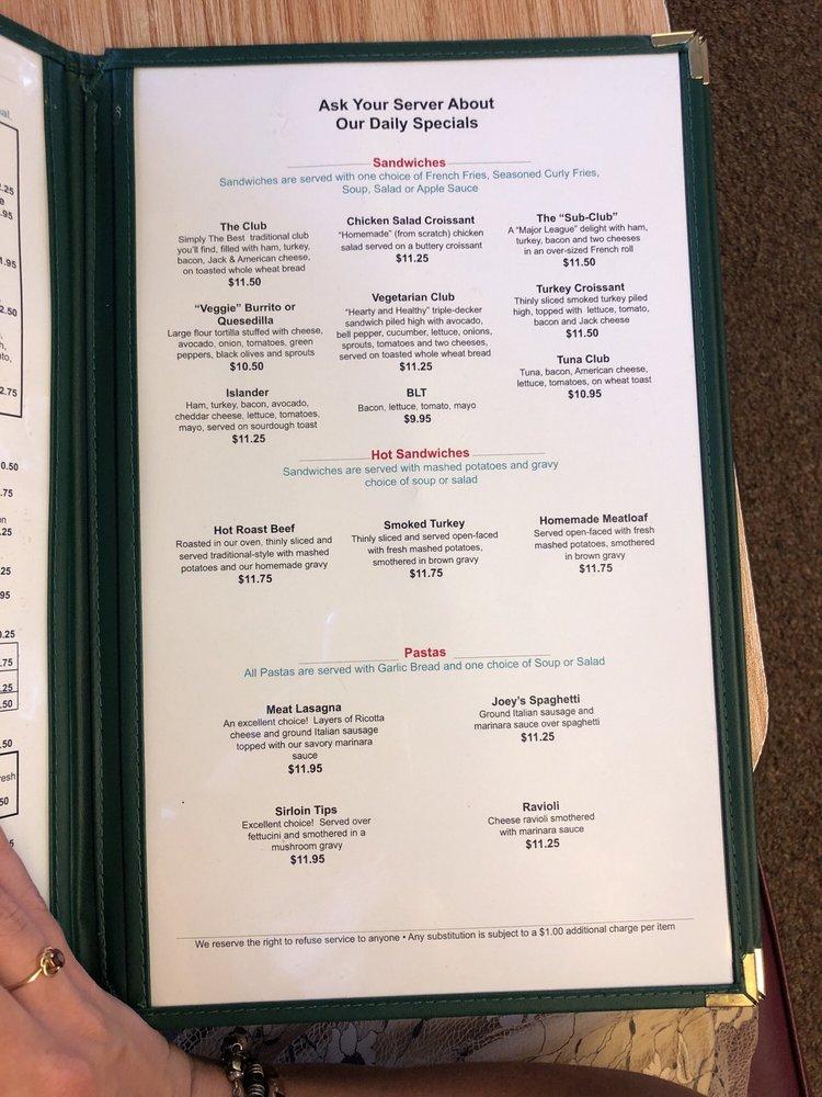 Menu at Antique Row Cafe, El Cajon, E Main St