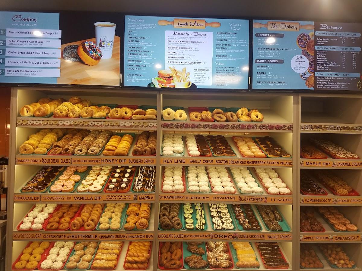 Menu at Dandee Donut Factory restaurant, Margate
