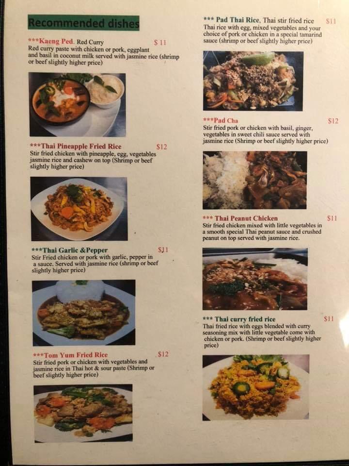 Menu at Try Thai Food Minot restaurant, Minot, S Broadway suite 4a