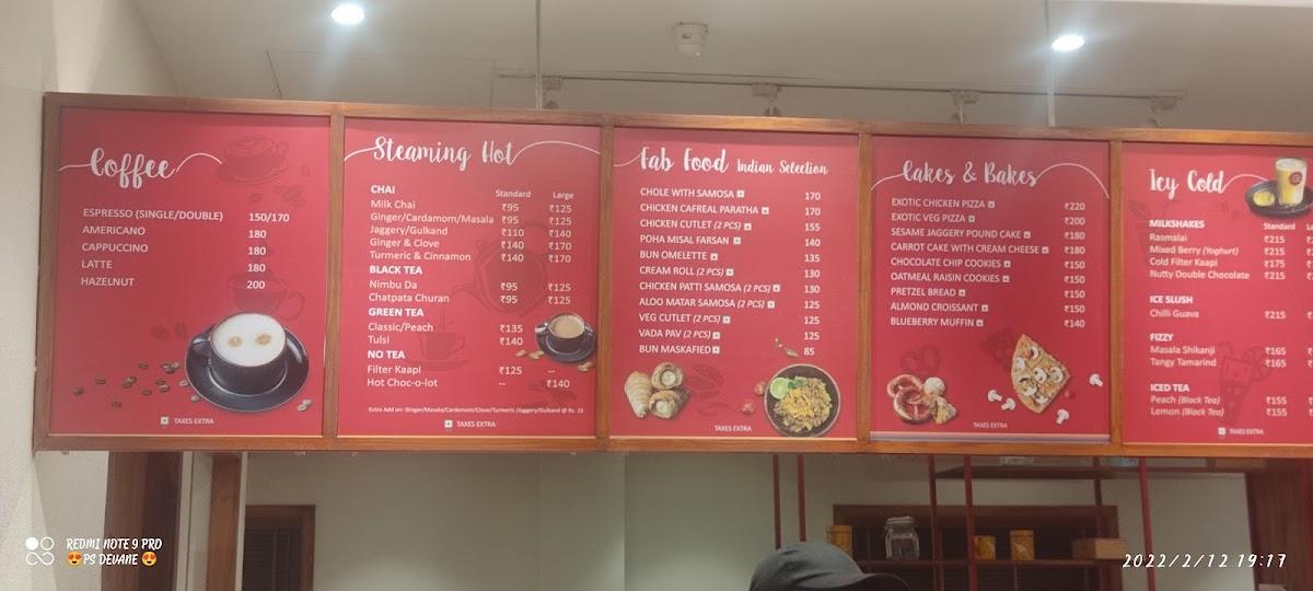 Menu at Qmin, Bengaluru, 940