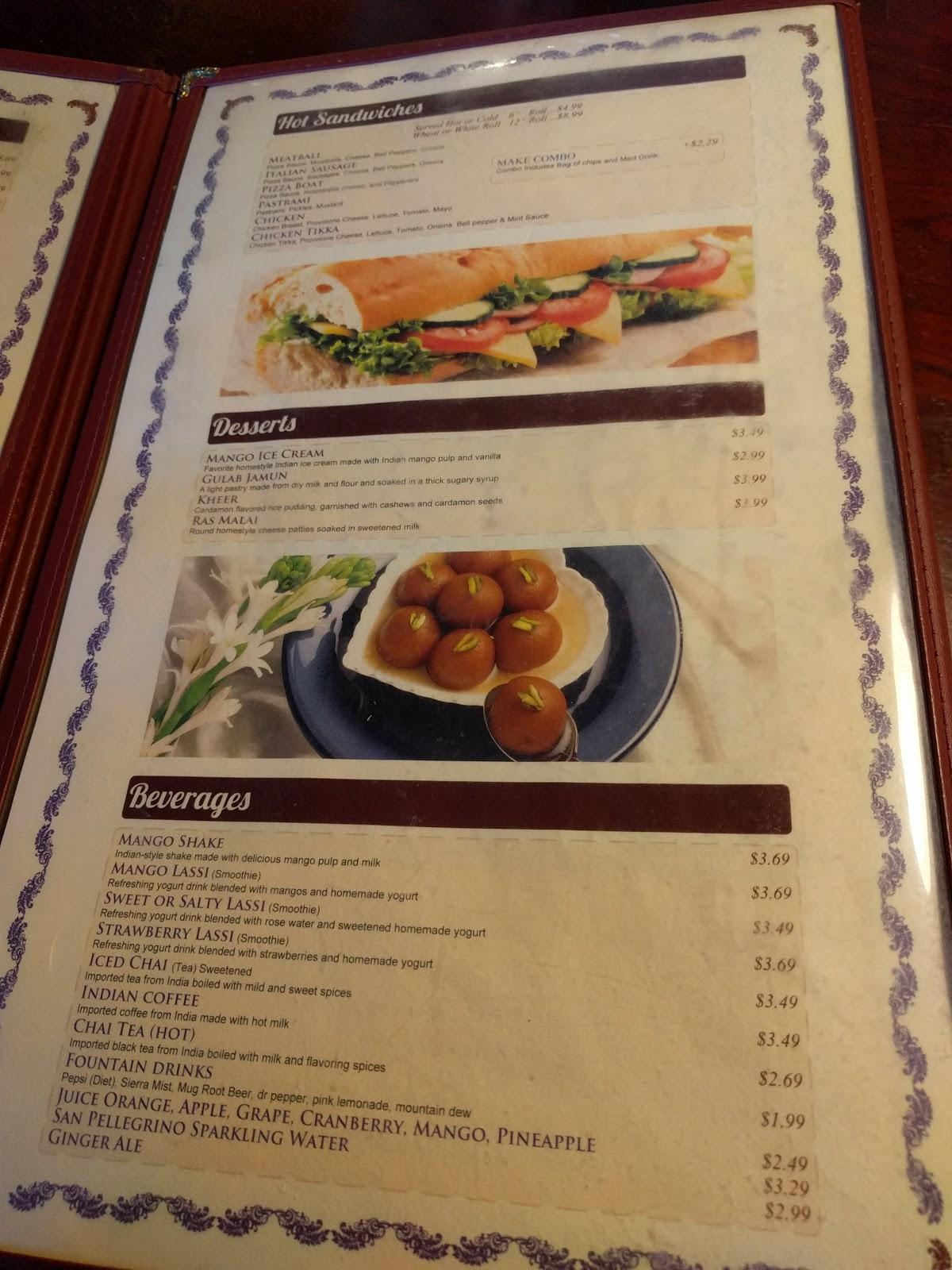 Menu at Royal Siam Cuisine Thai Restaurant, Joshua Tree