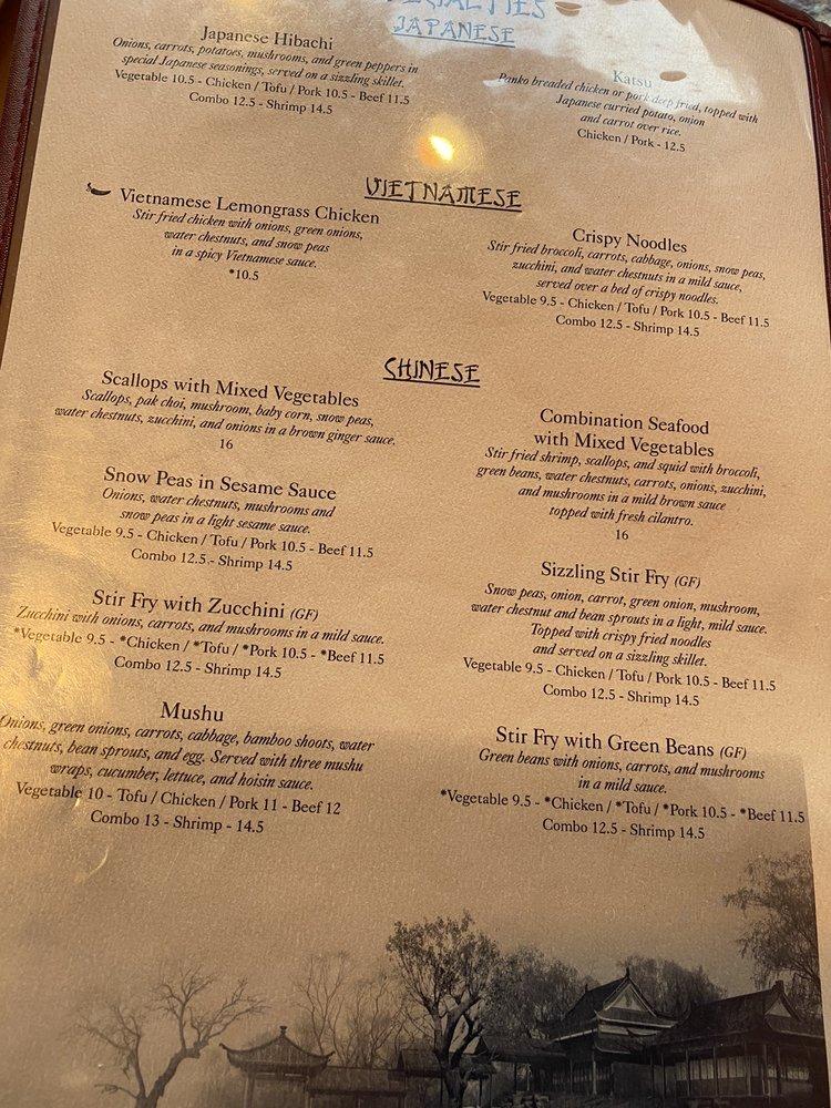Menu at Silk Road Café restaurant, Vermillion
