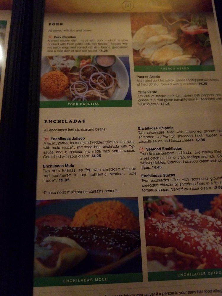 Menu at El Mariachi restaurant, Wareham