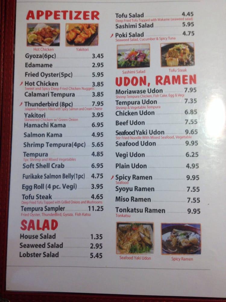 Menu at Fat Fish Sushi restaurant, Pleasanton