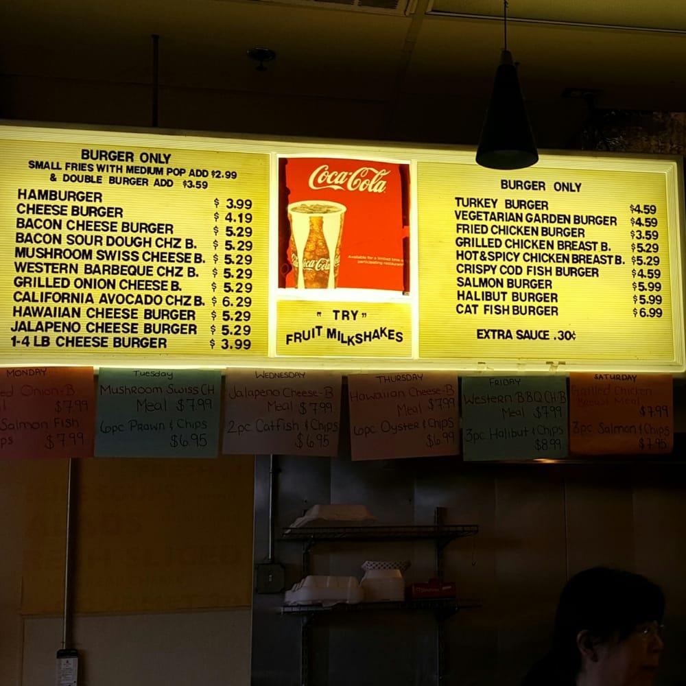 Menu at Flame Burger Plus restaurant, Federal Way