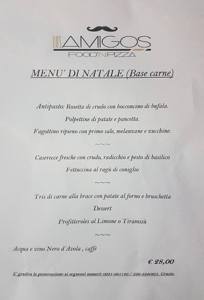 Menu at LosAmigos Augusta pizzeria, Augusta