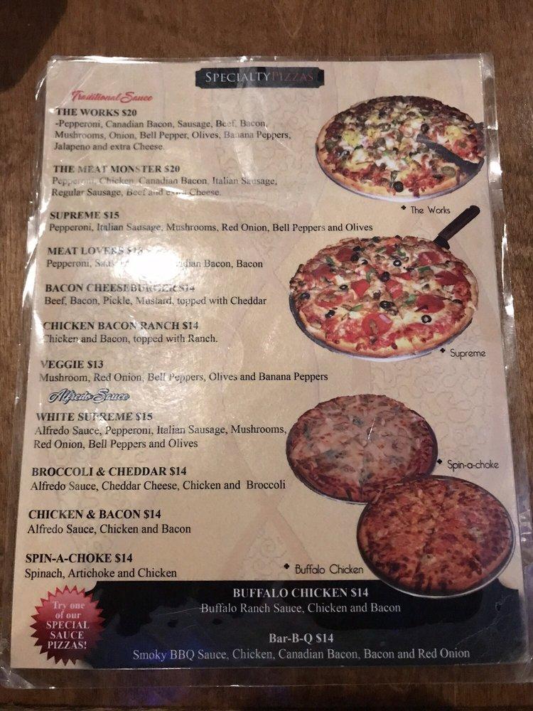 Menu at Pigskin Pub & Pizza, Brookfield