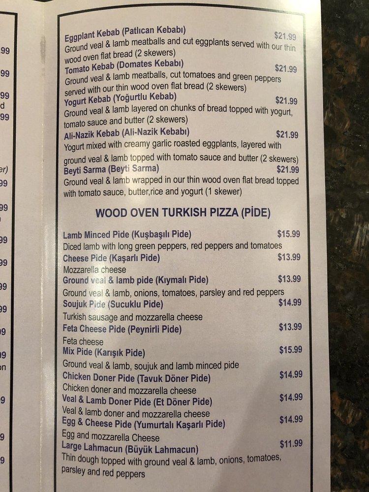 Menu at Kebab 49 - Turkish Restaurant, Toronto