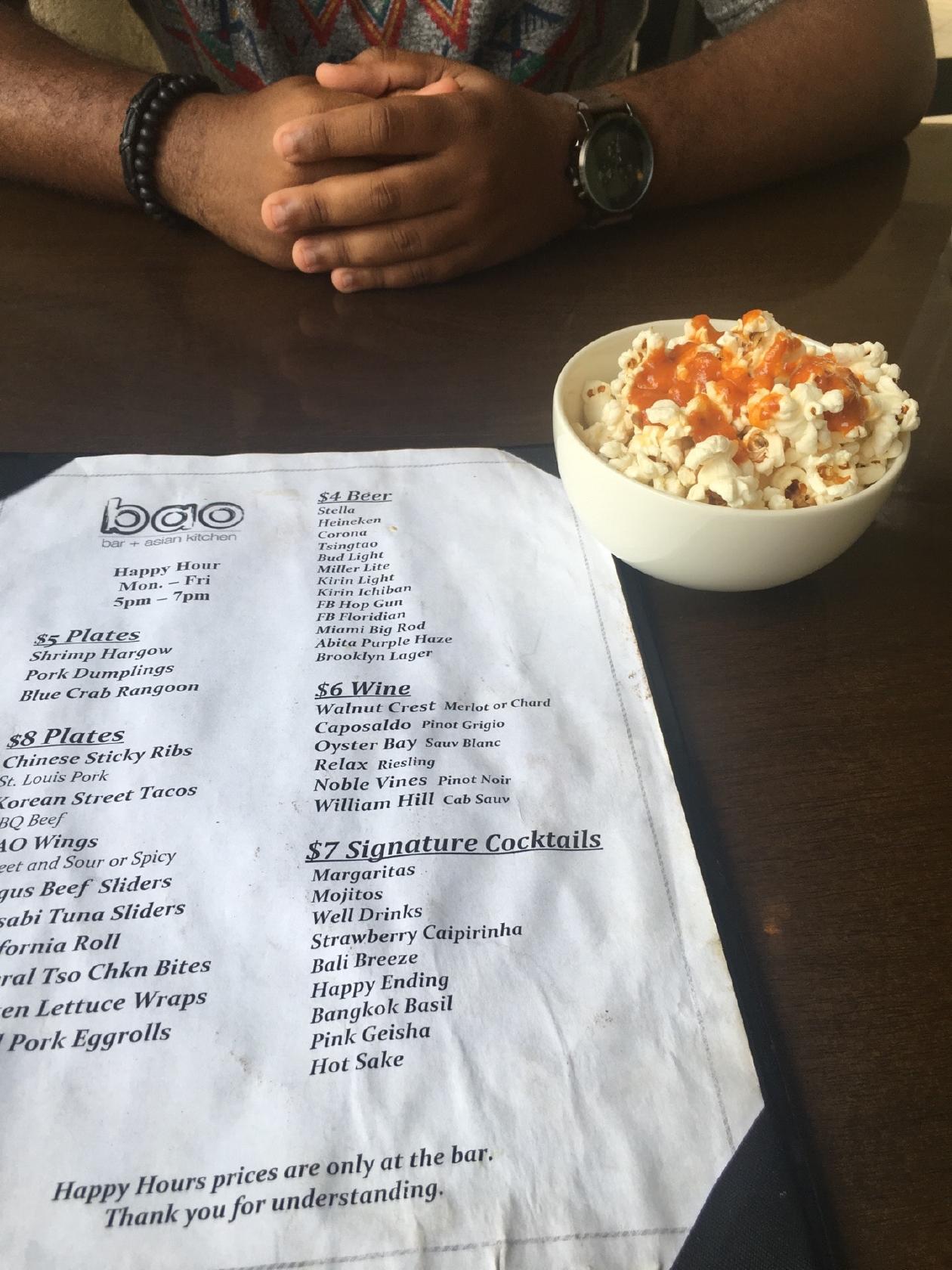 Menu at BAO Bar + Asian Kitchen, Fort Lauderdale