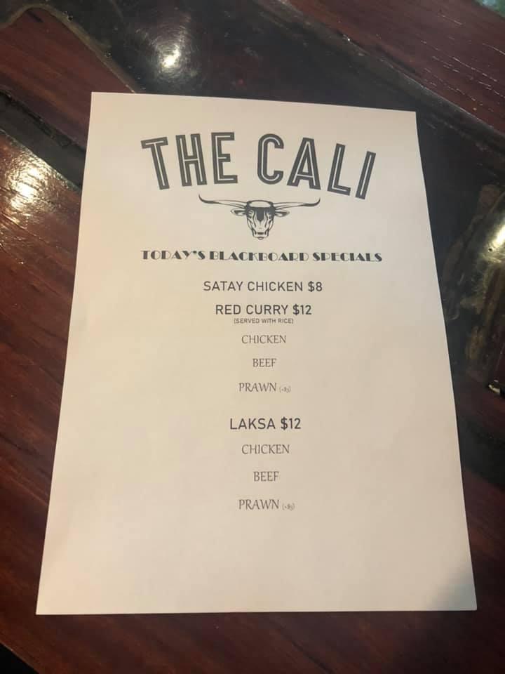 Menu at Caledonian Hotel pub & bar, Singleton