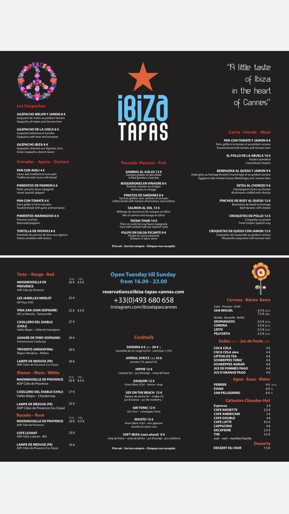 Menu at LE STREET by Regina pub & bar, Cannes