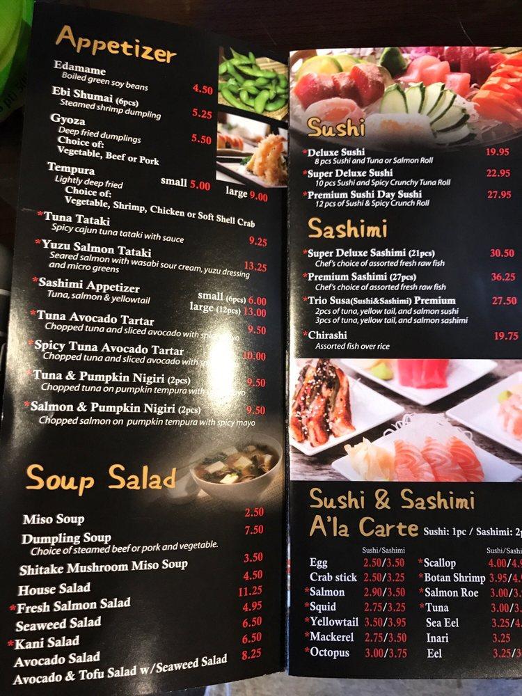 Menu at Sushi Day restaurant, Huntington, 212 Wall St unit c