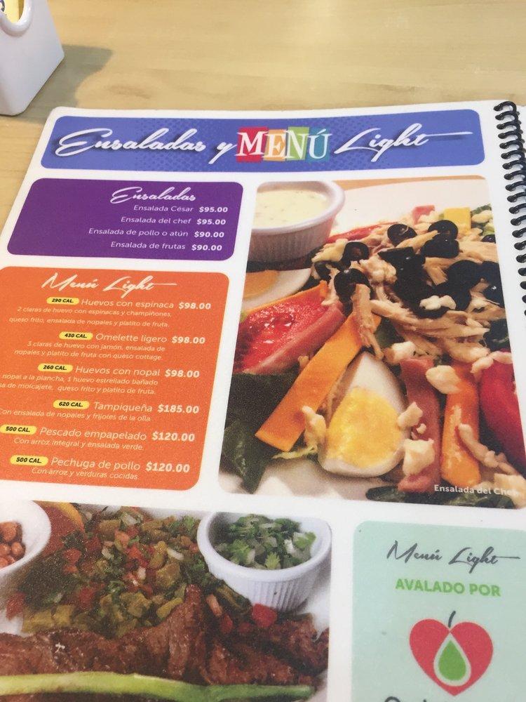 Carta de Blanca Nieves Restaurant, Mexicali, Av Reforma 515