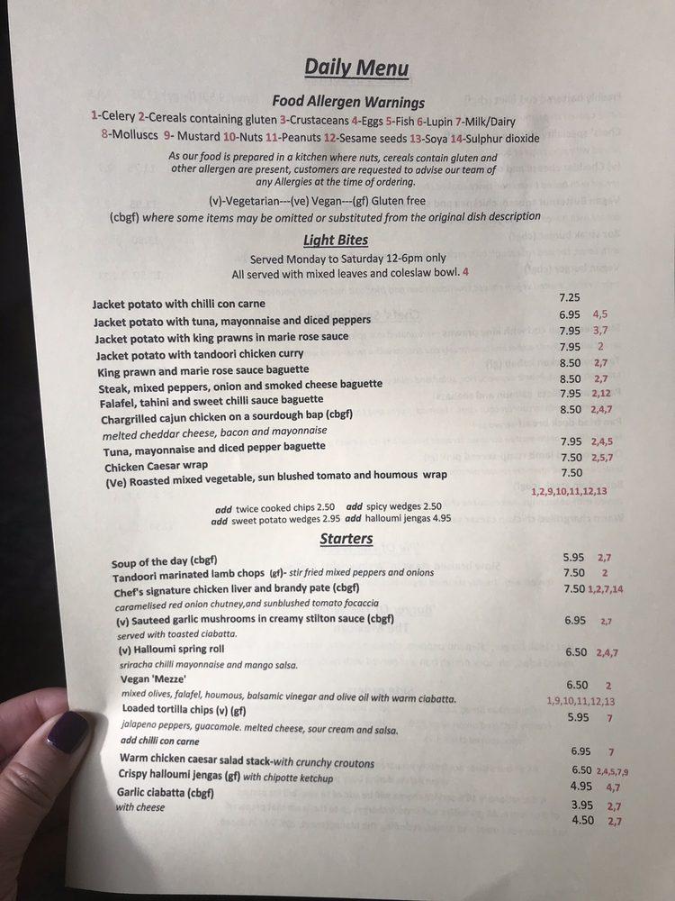 Menu at The Midway pub & bar, Stockport