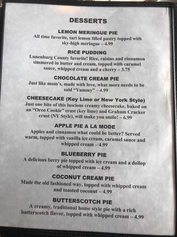 Menu at Waves Seafood & Grill restaurant, Bridgewater