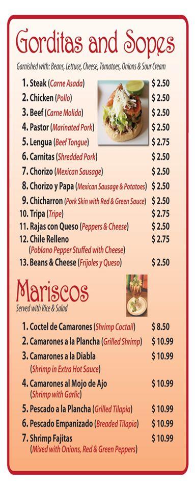 Menu at EL BURRITO EXPRESS,INC. restaurant, Lansing, Burnham Ave
