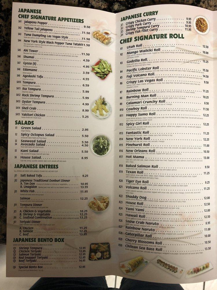 Menu at Fujiya Asian Cuisine restaurant, Houston, Farm to Market 1960 Rd E