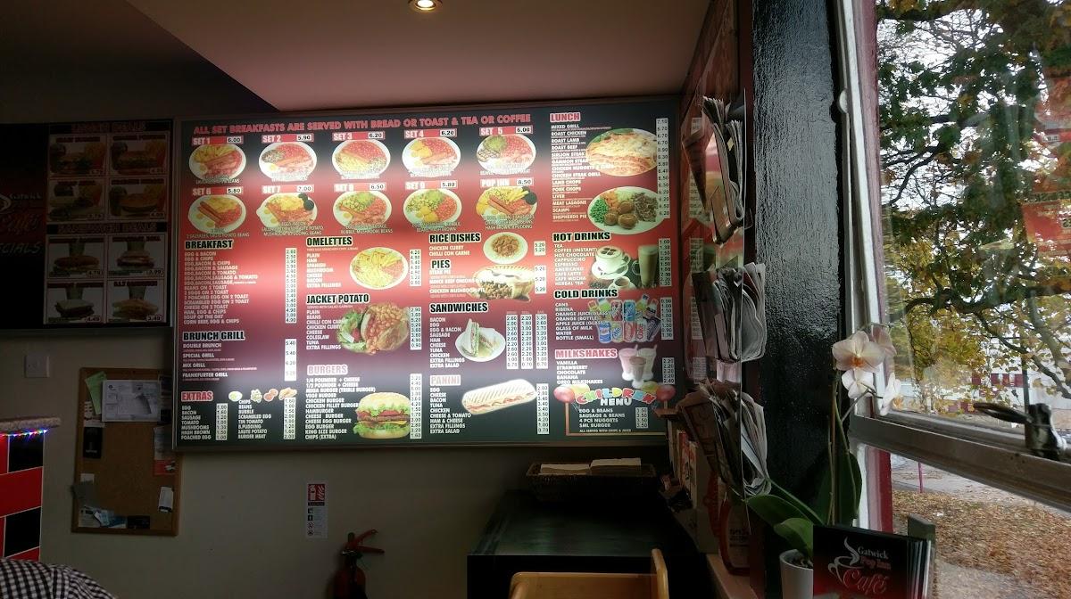 Menu at Gatwick Pop Inn Café cafe, Crawley, 71 Gatwick Rd