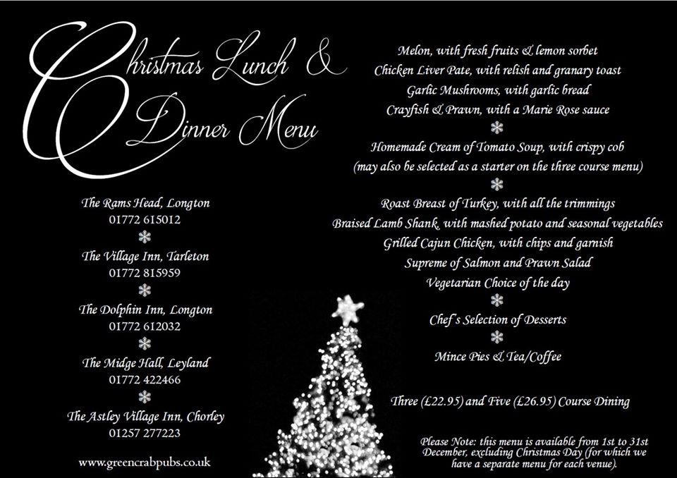 Menu at The Astley Village Inn pub & bar, Chorley