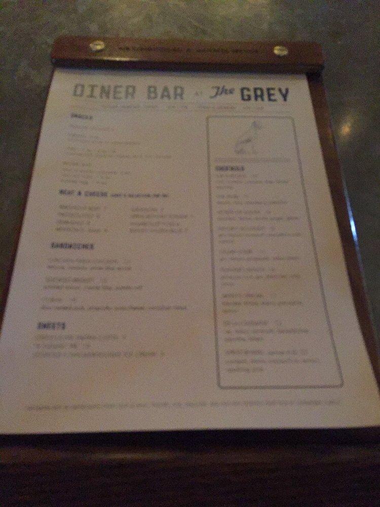 Menu at The Grey restaurant, Savannah