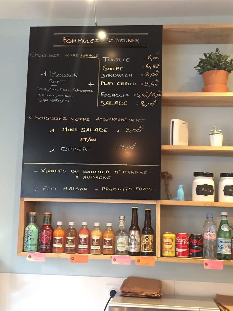 Menu at Maison Geney restaurant, Marseille