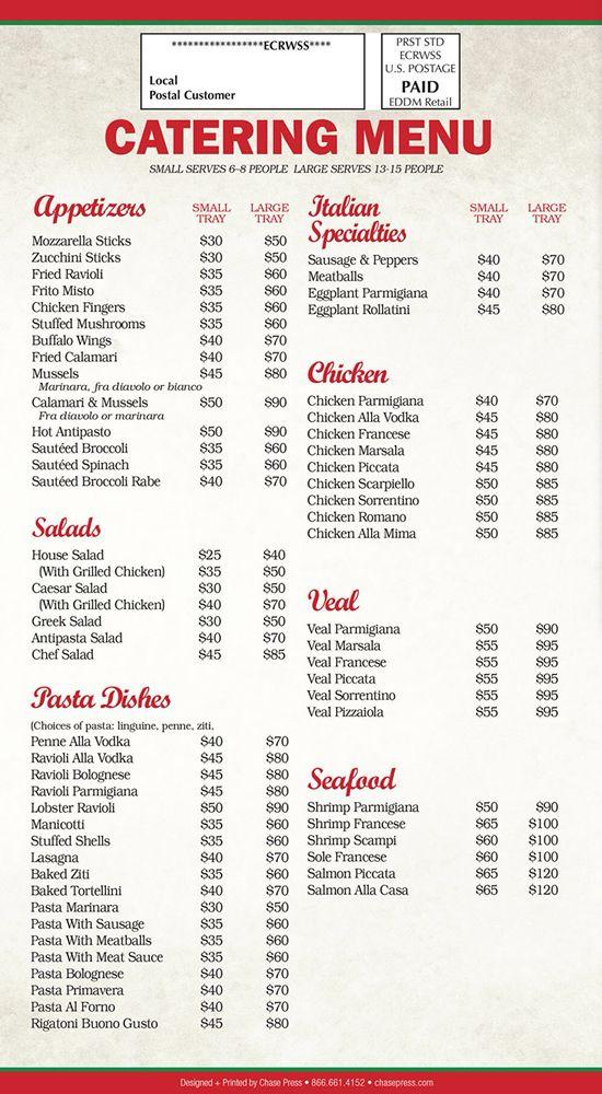Menu at Mima's Pizzeria & Restaurant, Yorktown Heights