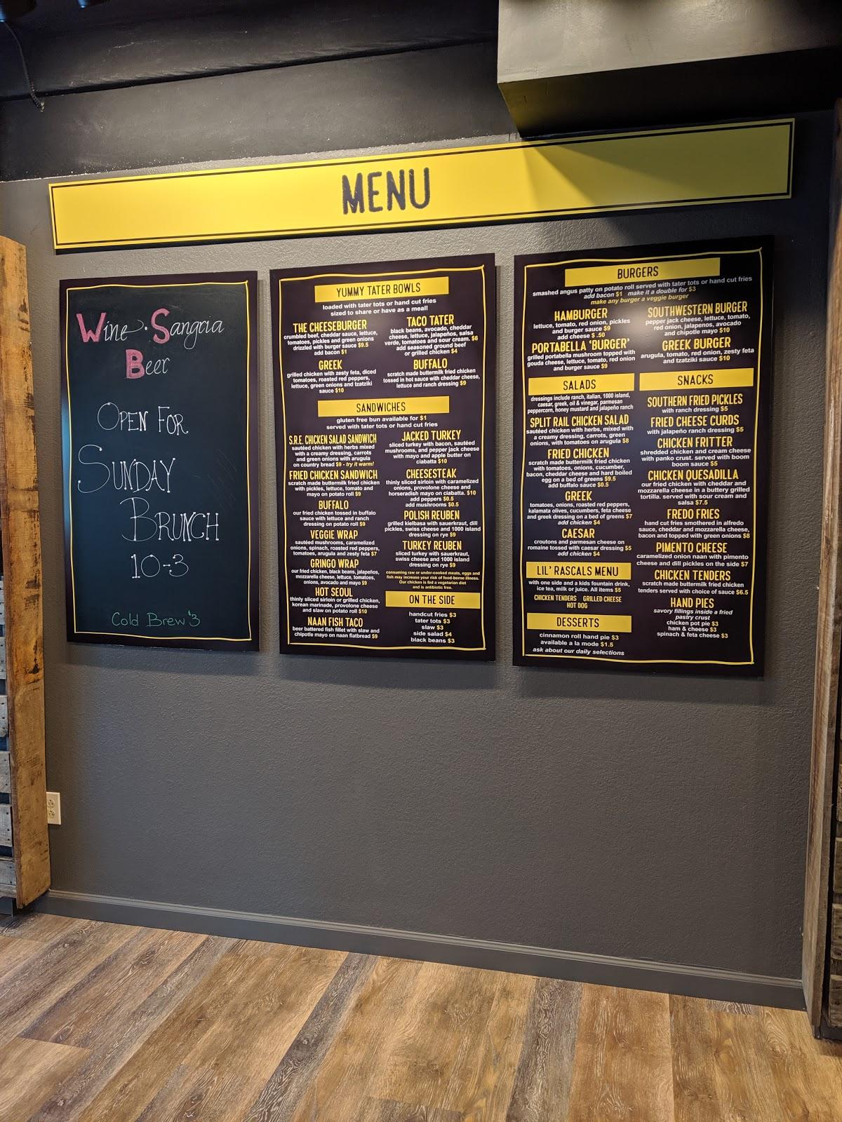 Menu at Split Rail Eats desserts, Gatlinburg, 849 Glades Rd Suite 1B1