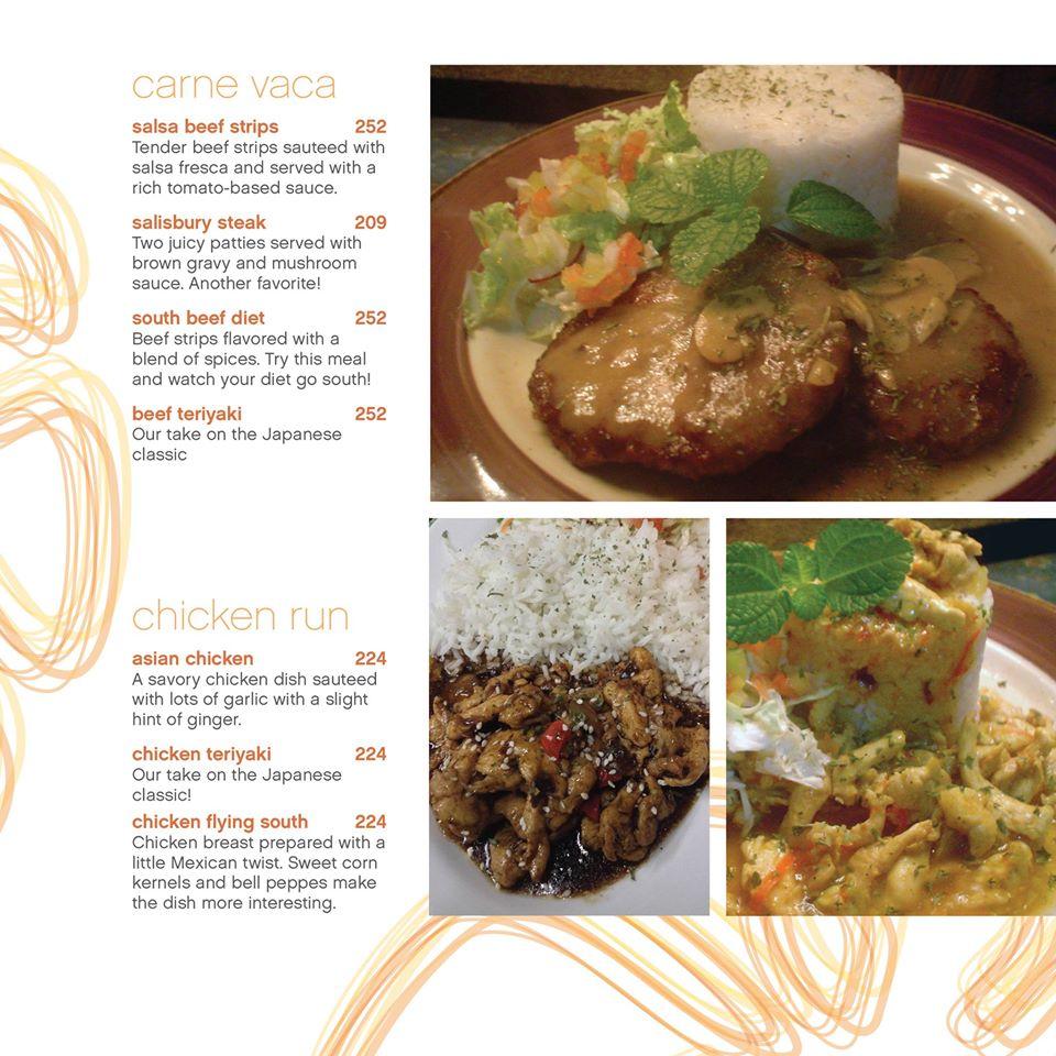 Menu at SUNZI CAFE, Tacloban City