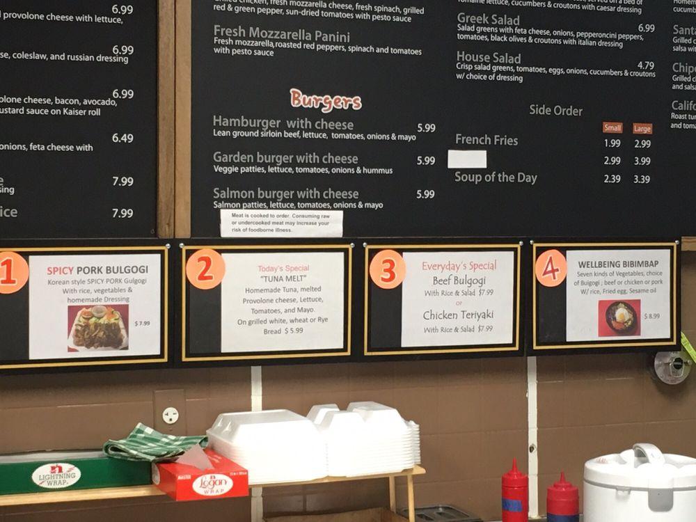 Carta de Blessing Cafe, Vienna