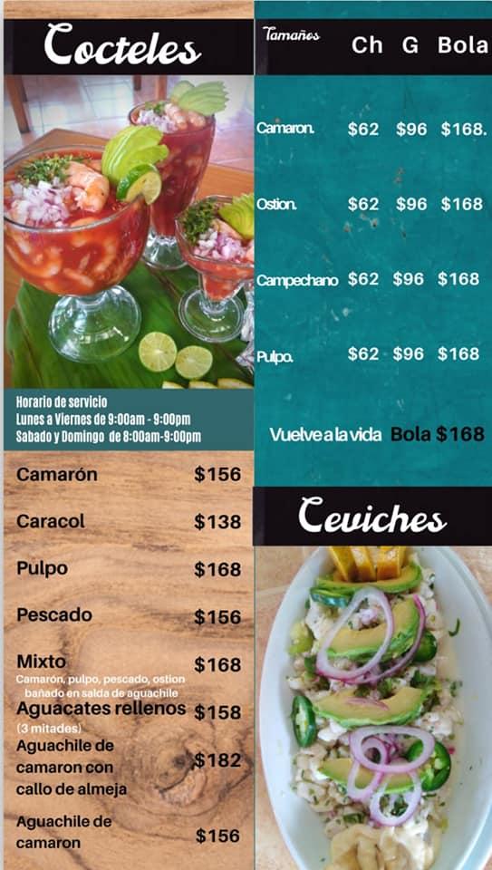 Menu at La Barranca lll Oficial, Ecatepec de Morelos