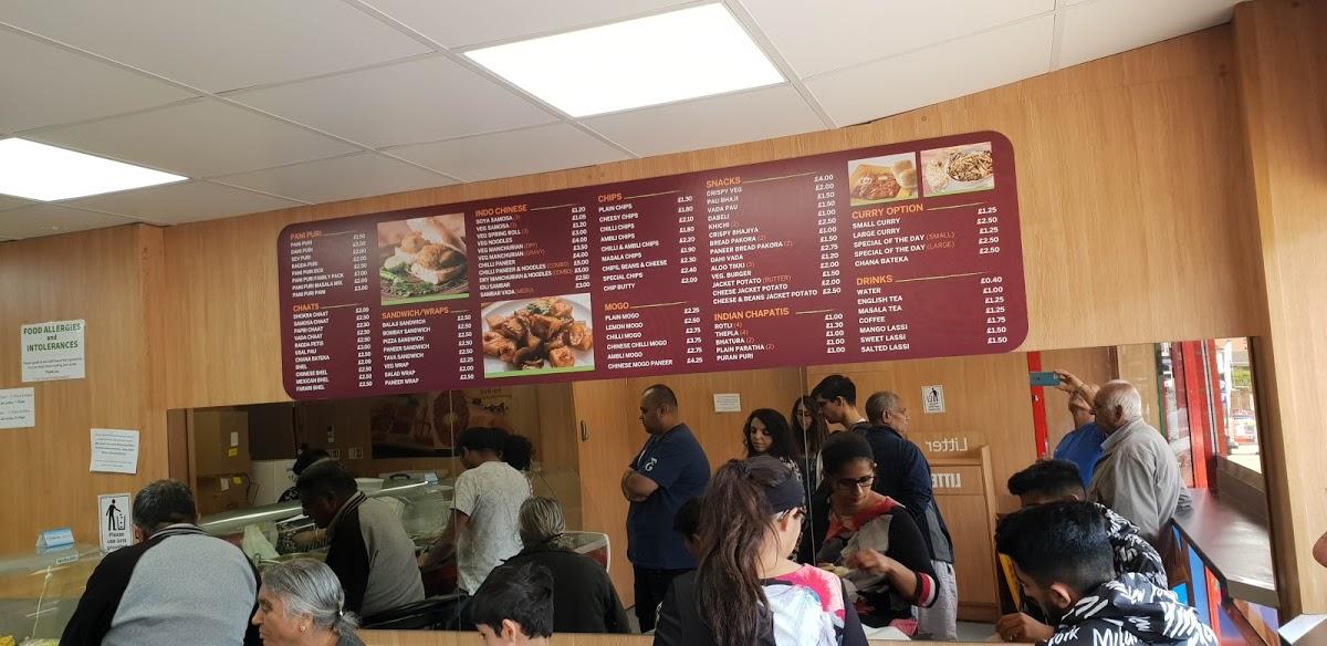 Menu at Rushey Sweet Mart Ltd cafe, Leicester