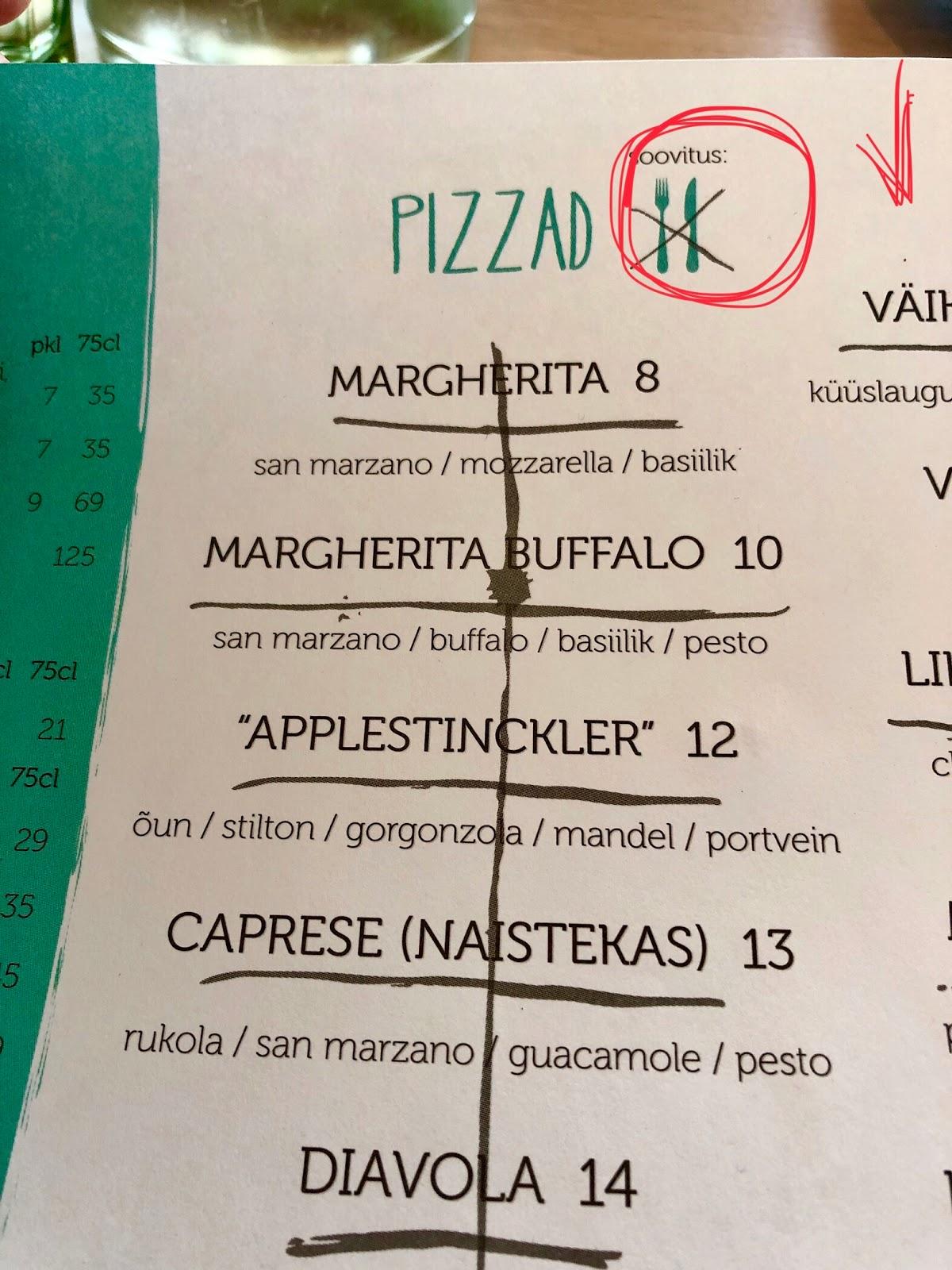 Speisekarte von OKO Resto restaurant, Haabneeme