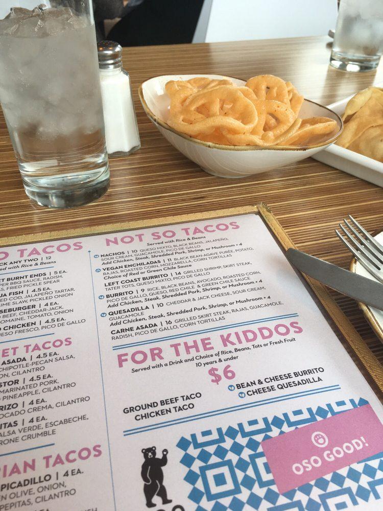 Menu at OSO Paseo pub & bar, Oklahoma City