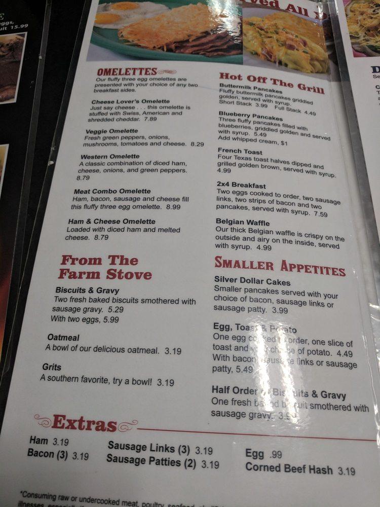 Menu at Aunt Lu's Cafe, Clearfield