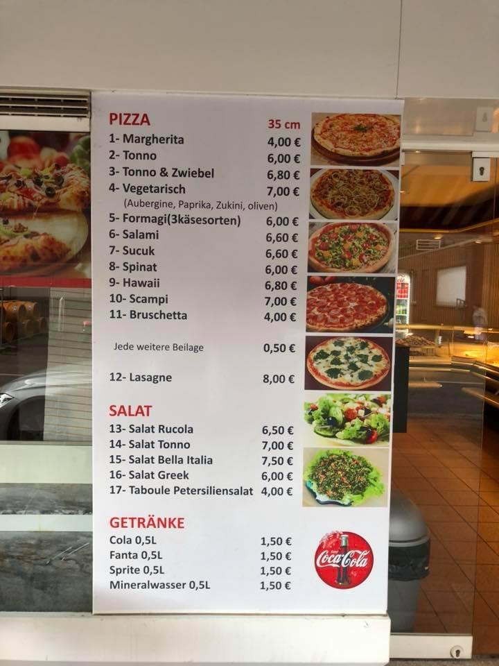Speisekarte von Pizzeria Sultan, Wesel