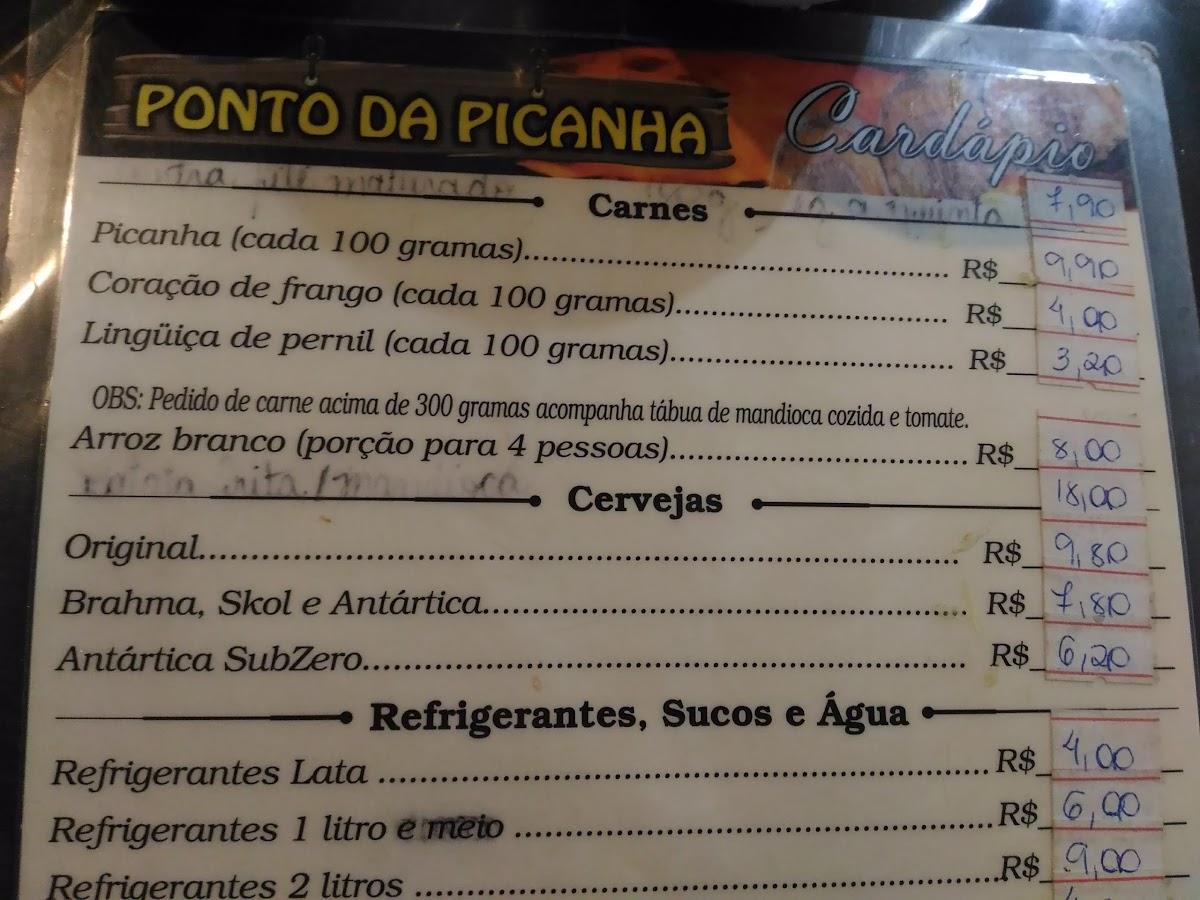 Menu em Ponto da Picanha BBQ, São Joaquim da Barra, R. Rio Grande do Sul