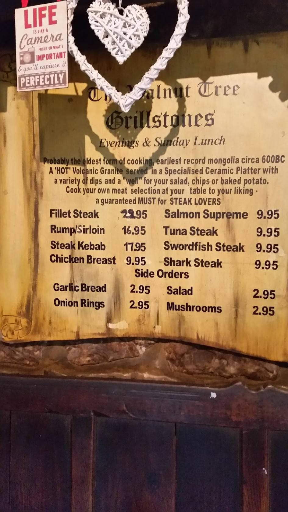 Menu at Walnut Tree pub & bar, Ashford