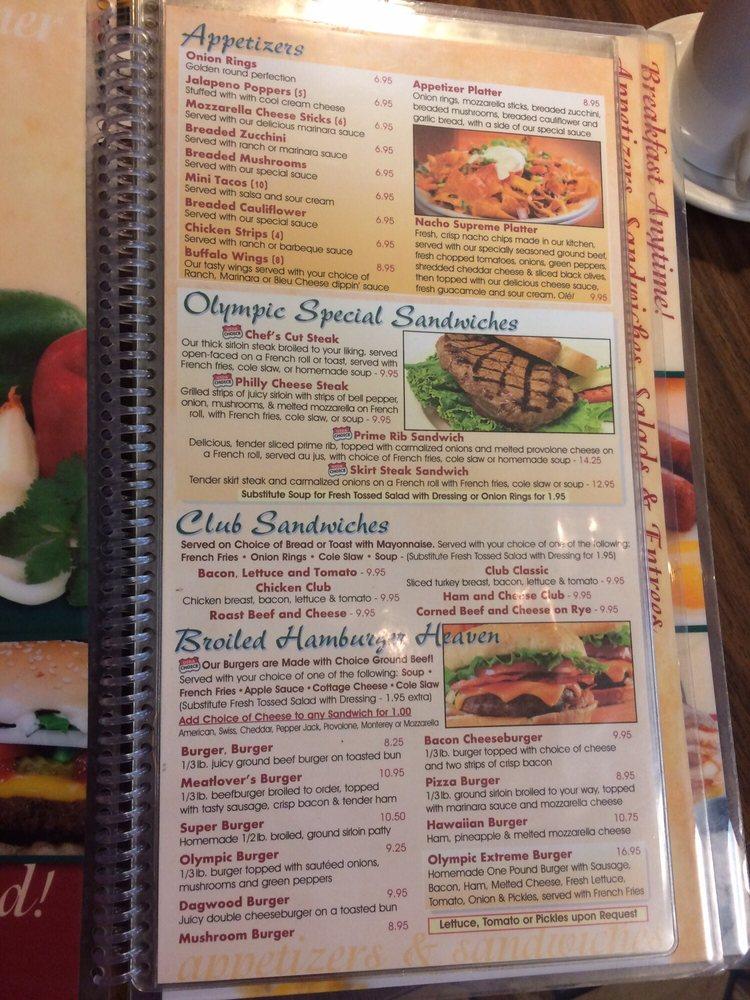 Menu at Olympic Family Restaurant, Lake Geneva