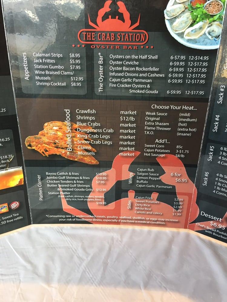 Menu at The Crab Station - Walnut Dallas pub & bar, Dallas, Walnut St #270