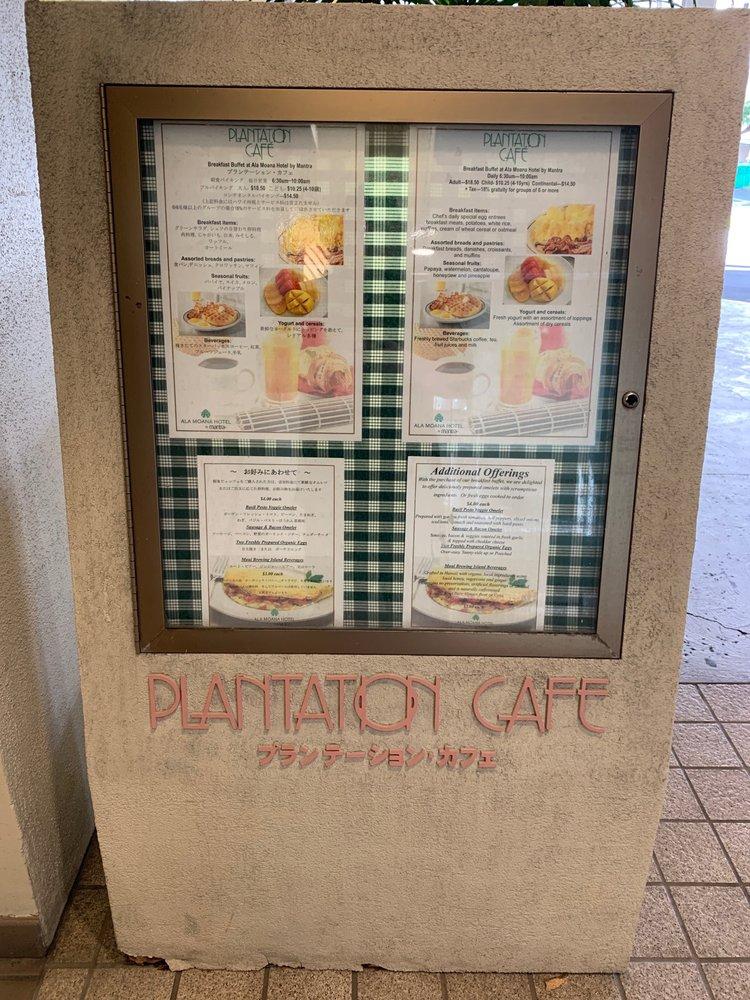 Menu at Cafe’ 410, Honolulu